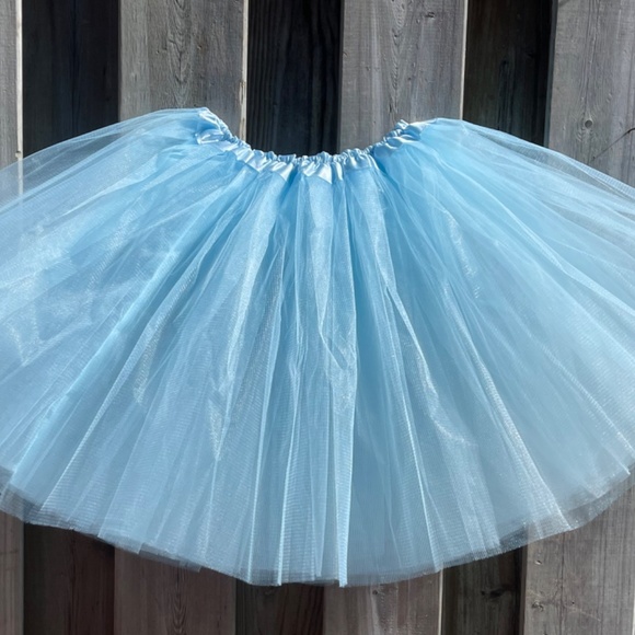 melodylinen | Skirts | New 4 Full Layer Teenadult Light Blue Tutu ...